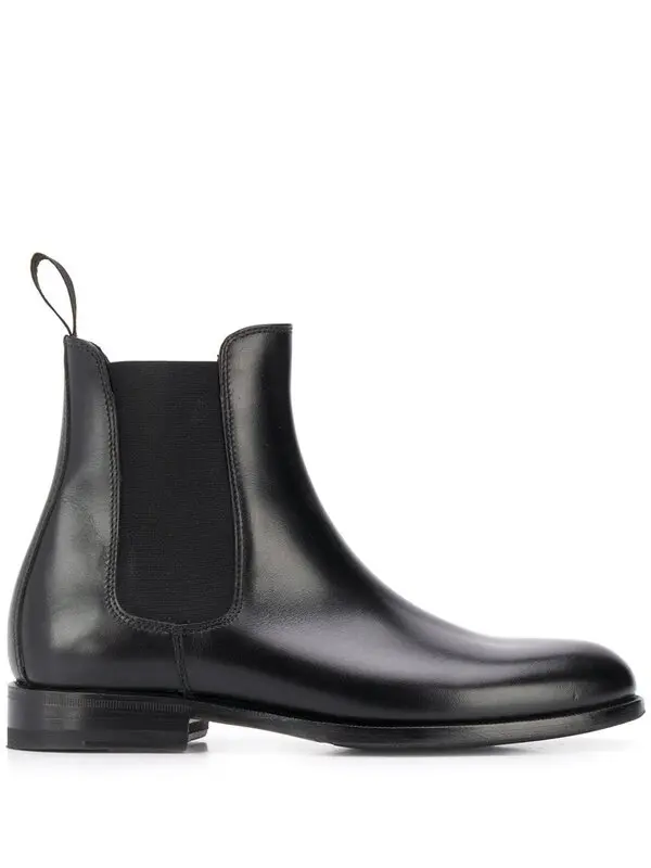 SCAROSSO Elena Chelsea Boots - Black