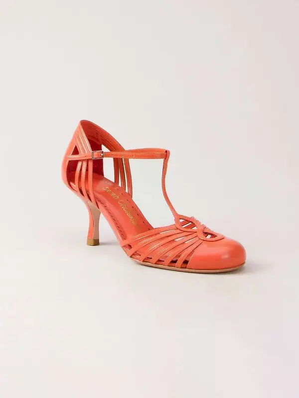 STUDIO CHOFAKIAN Strappy Pumps - Yellow