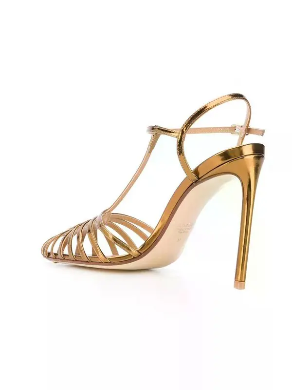 FRANCESCO RUSSO Pointed Strappy Pumps