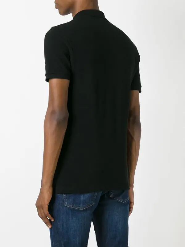 Lacoste Logo Patch Polo Shirt - Black