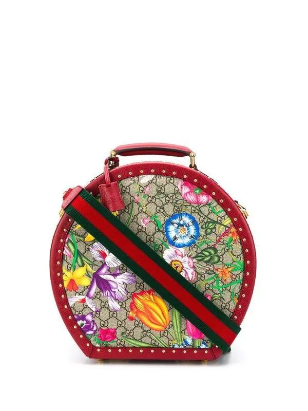 Gucci Gg Flora Hat Box - Red | Editorialist display picture 3