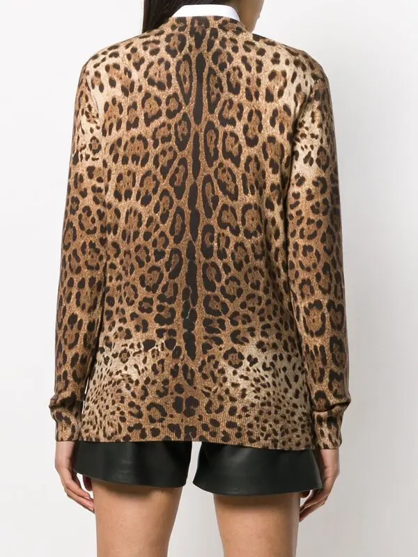 Dolce & Gabbana Leopard-print Cashmere Jumper