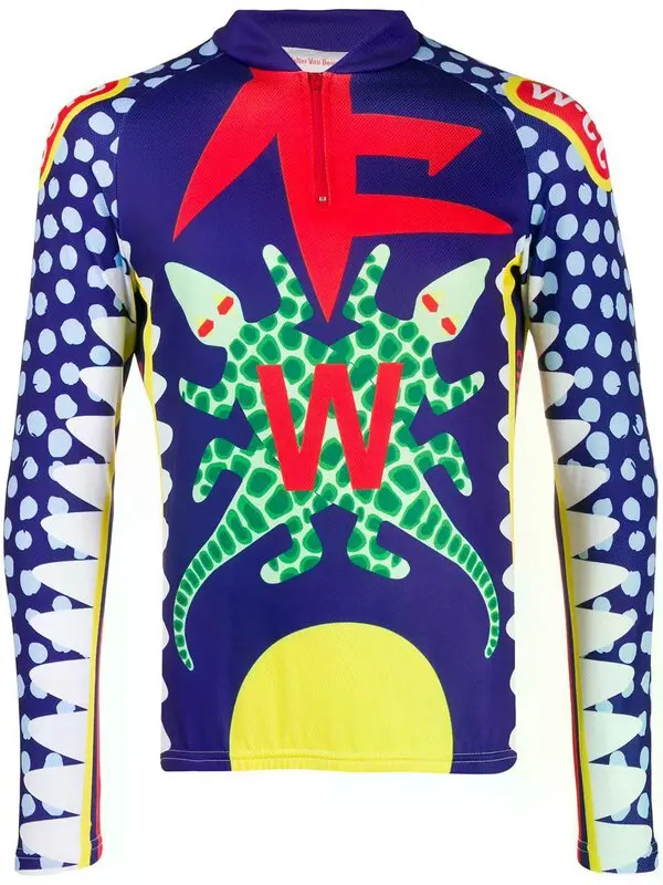 WALTER VAN BEIRENDONCK 2014/15's Crossed Crocodiles Growl Cycling T-shirt - Purple