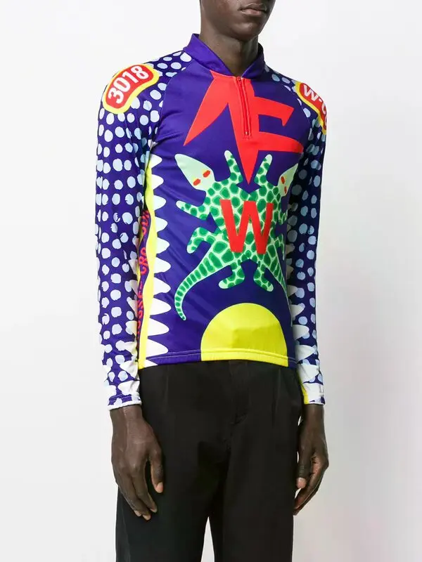 WALTER VAN BEIRENDONCK 2014/15's Crossed Crocodiles Growl Cycling T-shirt