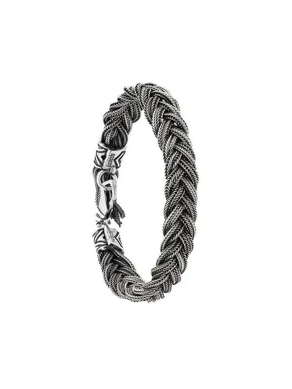 Emanuele Bicocchi Woven Chain Bracelet - Metallic