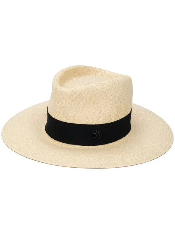 MAISON MICHEL Charles Fedora Hat - Neutrals