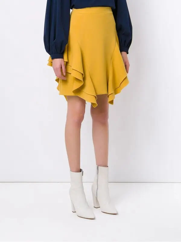 OLYMPIAH Chipre Ruffle Skirt - Yellow