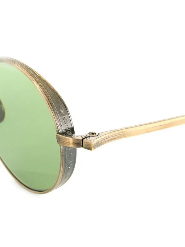 Matsuda Embossed Round-frame Tinted Sunglasses