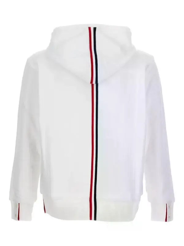 Thom Browne Striped Zip Up Hoodie