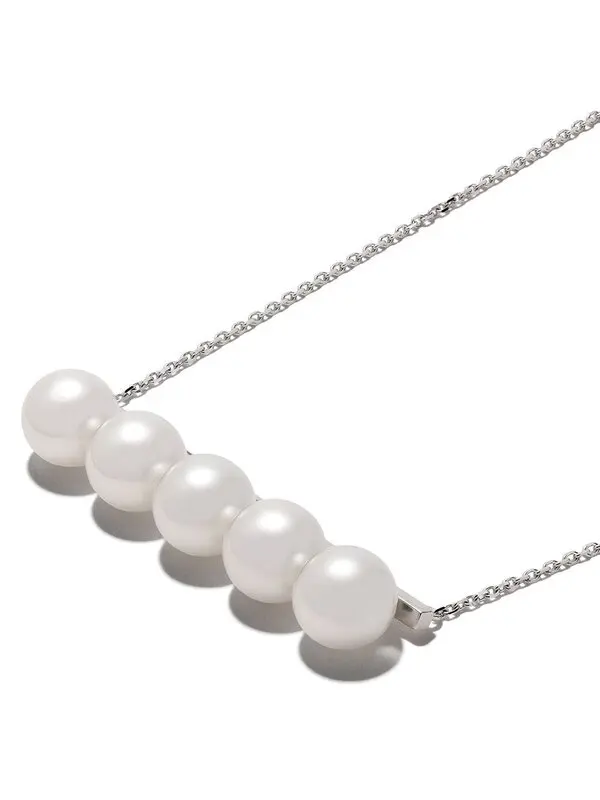 TASAKI 18kt Akoya Pearl Balance Signature Necklace