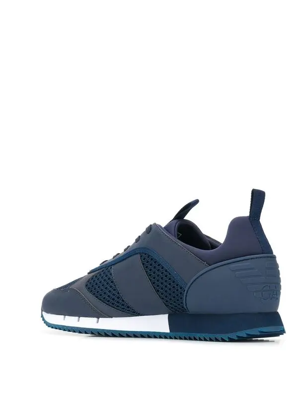 Emporio Armani Side Logo Sneakers - Blue