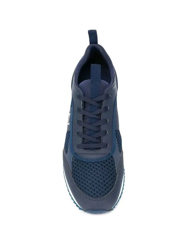Emporio Armani Side Logo Sneakers - Blue