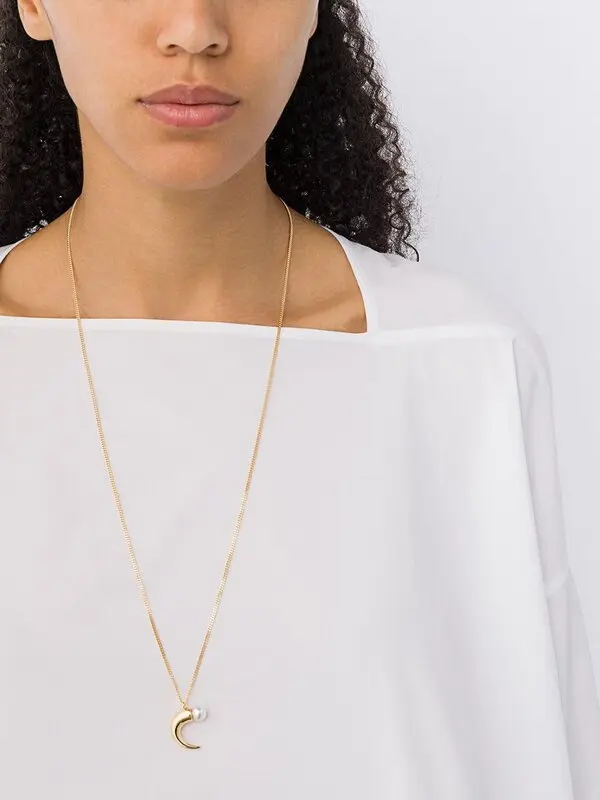 TASAKI 18kt Danger Horn Pearl Pendant Necklace