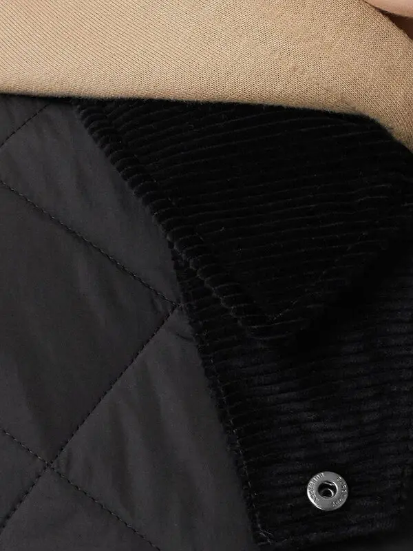 Burberry Diamond Quilted Barn Jacket - Black