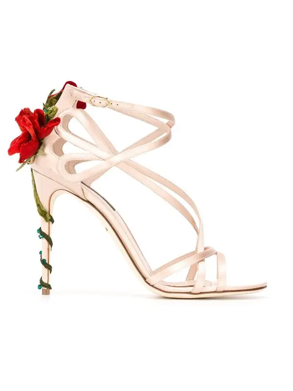 Dolce & Gabbana Climbing Rose Sandals