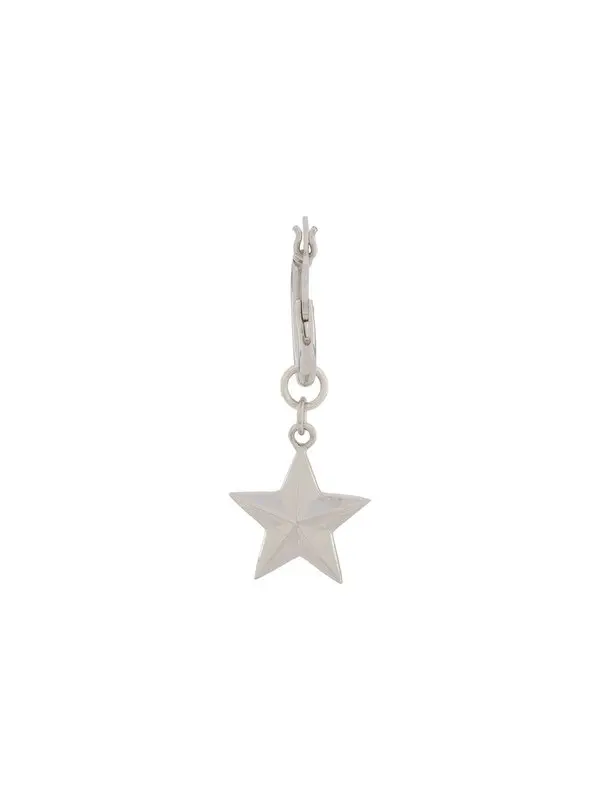 TRUE ROCKS Mini Star Hoop Earring - Silver