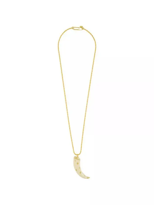 AURÉLIE BIDERMANN Caftan Moon Pendant Necklace - Metallic