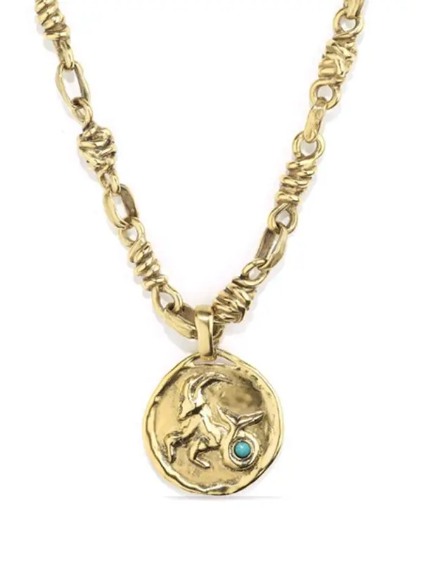 GOOSSENS Talisman Capricorn Medallion Necklace