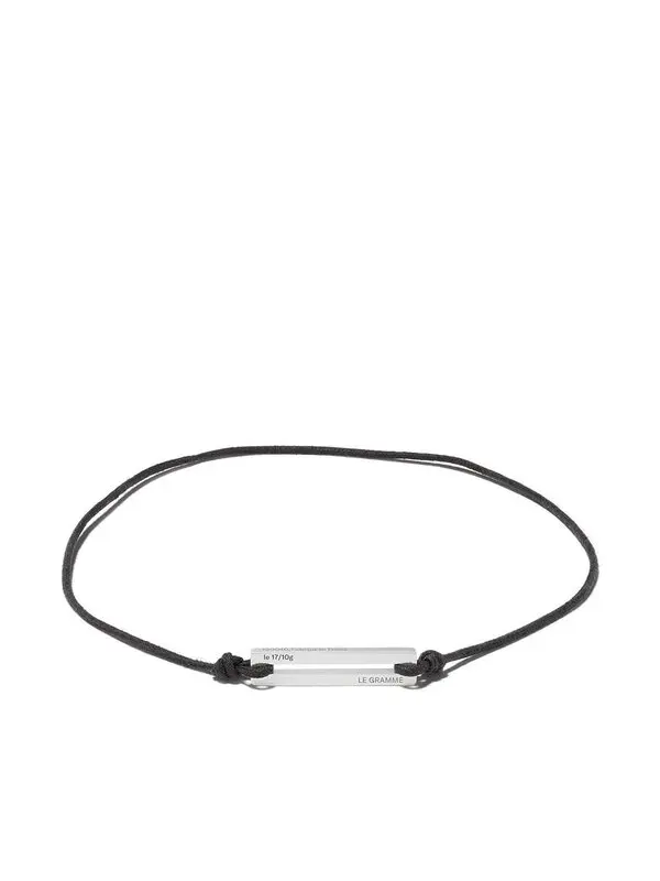 Le Gramme 17/10g Cord Bracelet - Silver