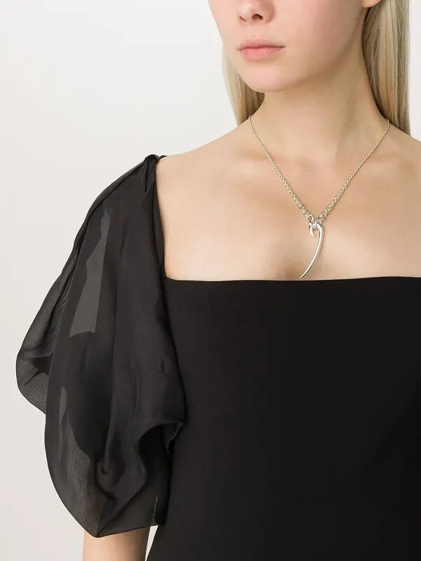 SHAUN LEANE Hook Pendant Necklace - Silver