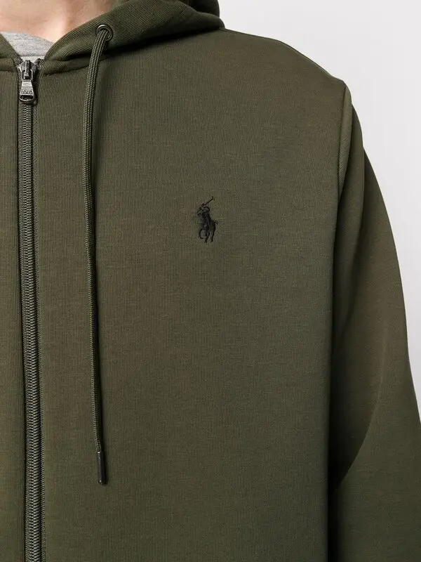Polo Ralph Lauren Zipped Long-sleeved Hoodie - Green