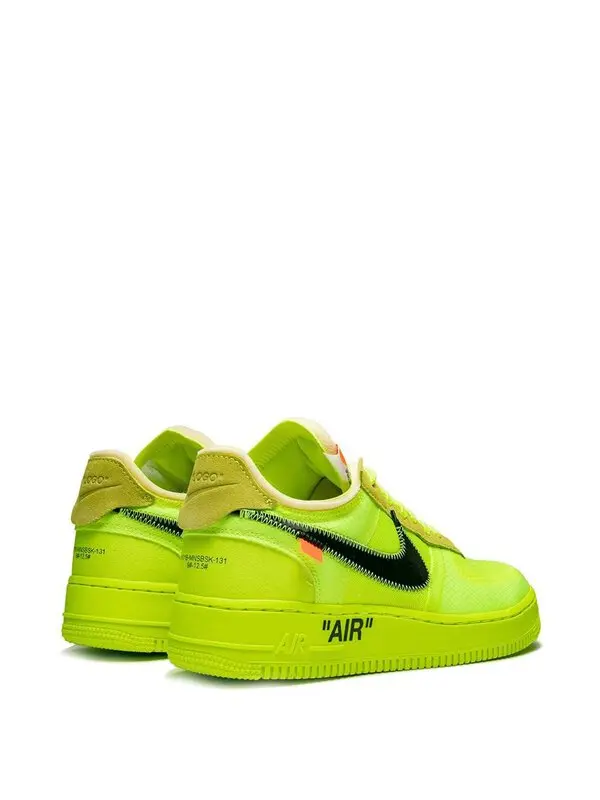 Nike X Off White The : Air Force 1 Low Volt Sneakers - Green