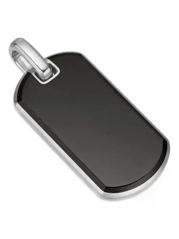 David Yurman Sterling Chevron Tag