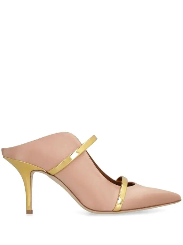 MALONE SOULIERS 70mm Maureen Mules - Neutrals