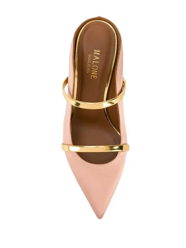 MALONE SOULIERS 70mm Maureen Mules - Neutrals