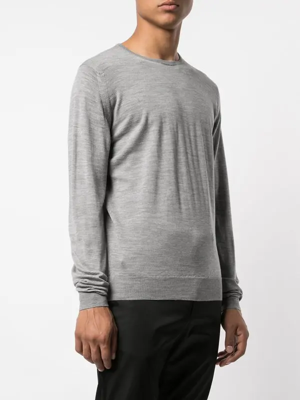 John Smedley Crew Neck Jumper - Grey