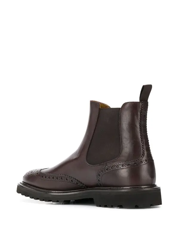 SCAROSSO Leather Ankle Boots