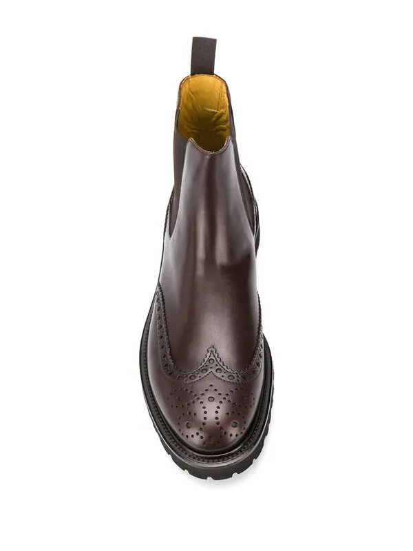 SCAROSSO Leather Ankle Boots