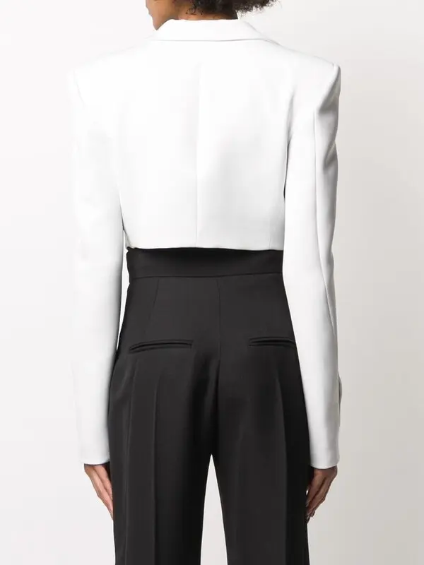 Philipp Plein Cropped Tuxedo Bolero Jacket