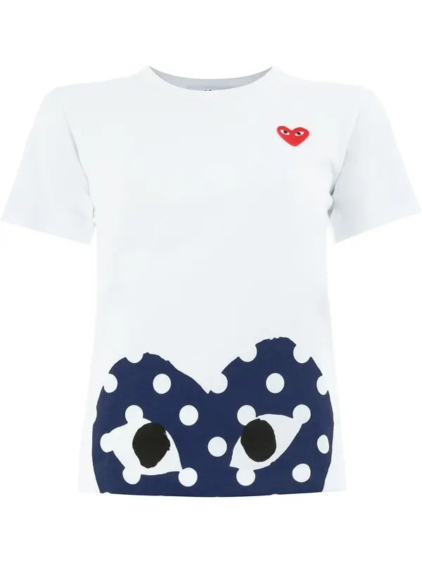 Play Comme Des Garcon Heart Print T-shirt
