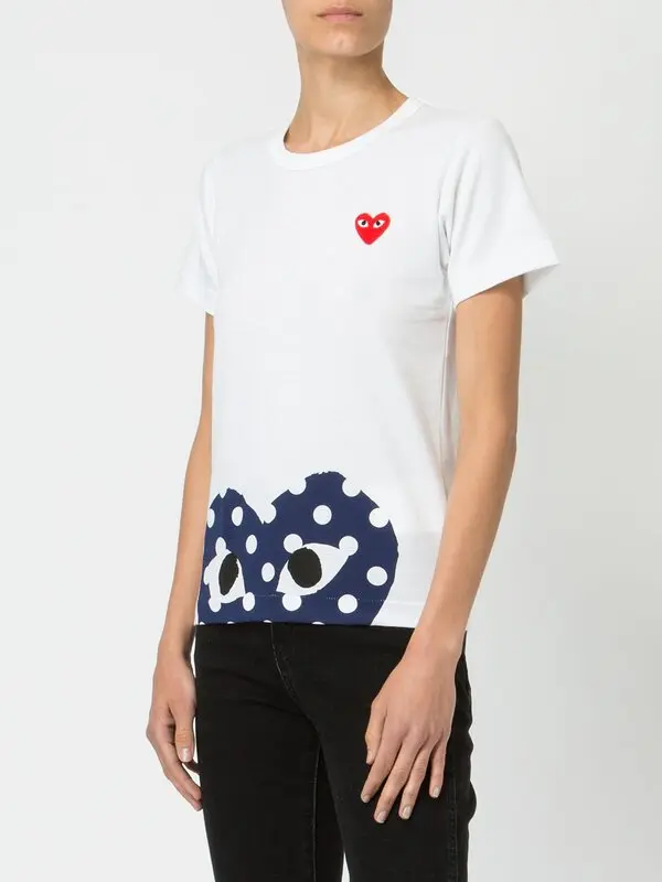 Play Comme Des Garcon Heart Print T-shirt
