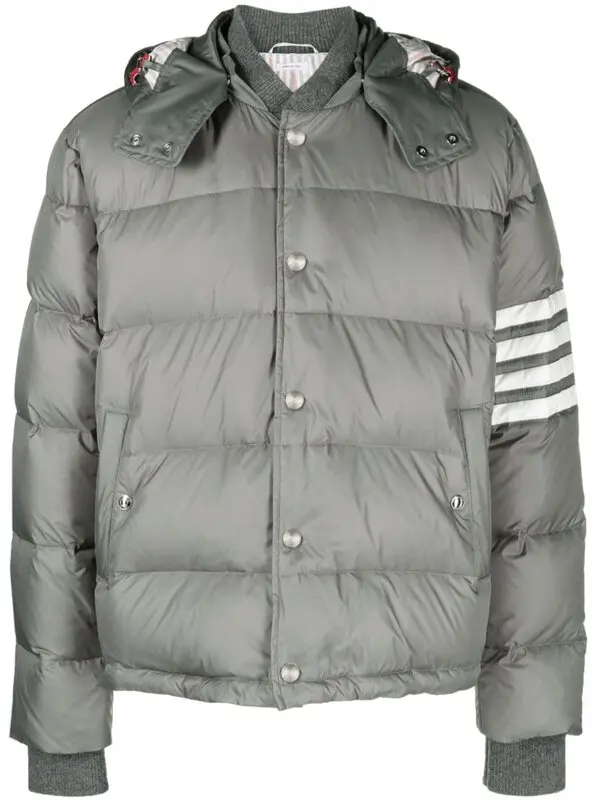 Thom Browne 4-bar Bomber Jacket - Grey