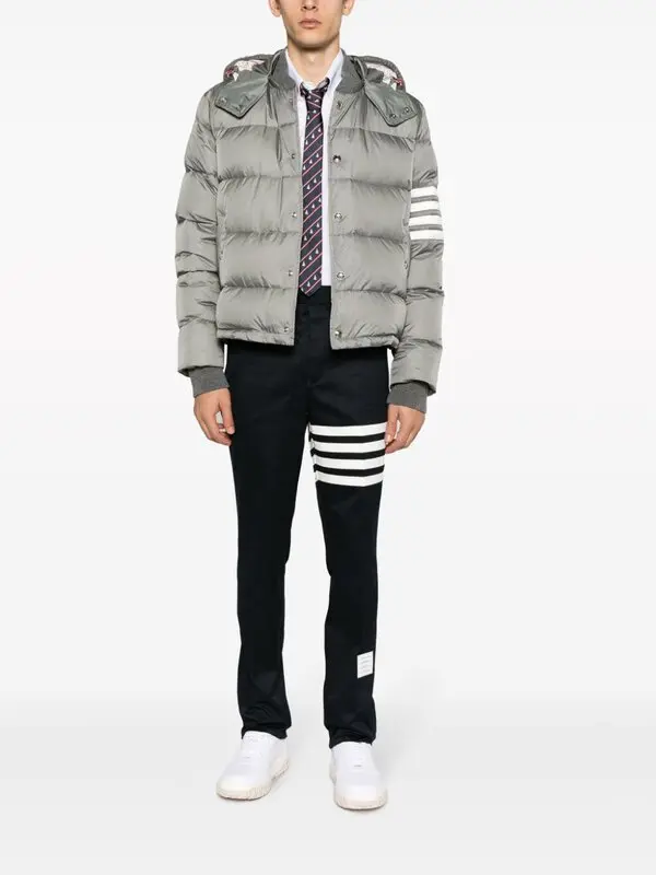 Thom Browne 4-bar Bomber Jacket - Grey