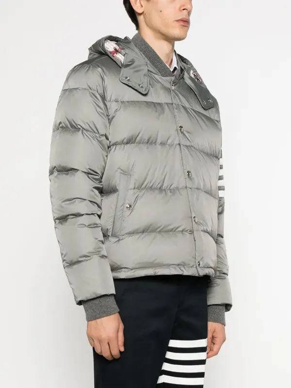 Thom Browne 4-bar Bomber Jacket - Grey