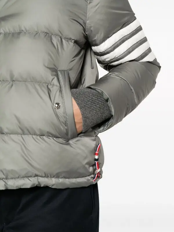 Thom Browne 4-bar Bomber Jacket - Grey