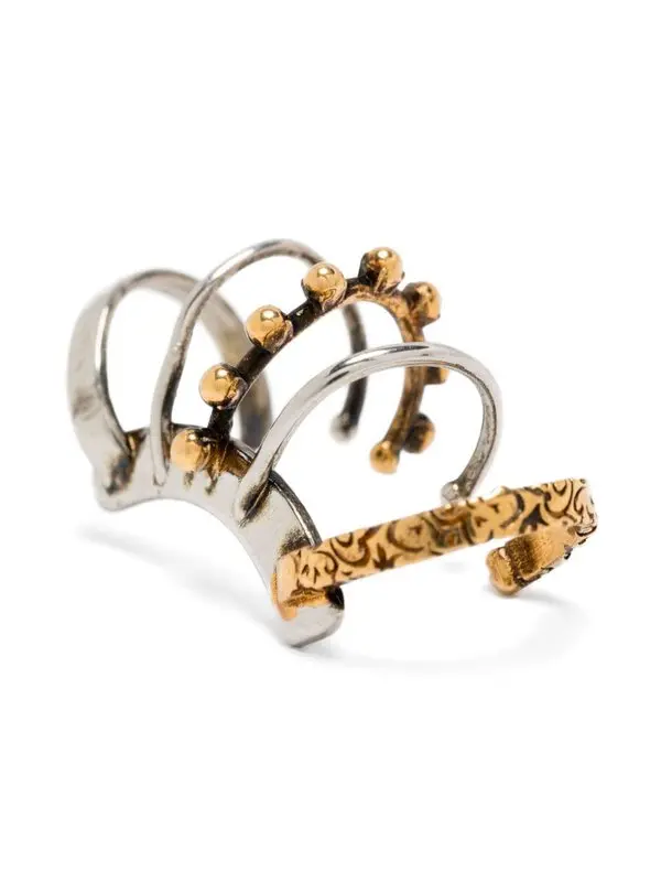 Alexander Mcqueen Punk Ear Cuff - Silver | Editorialist