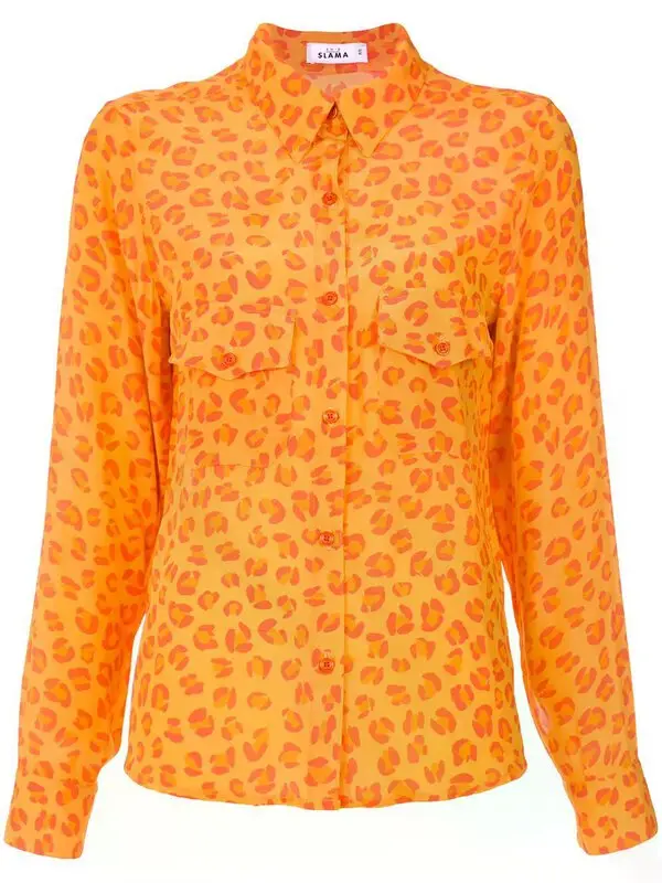 AMIR SLAMA Leopard Print Shirt