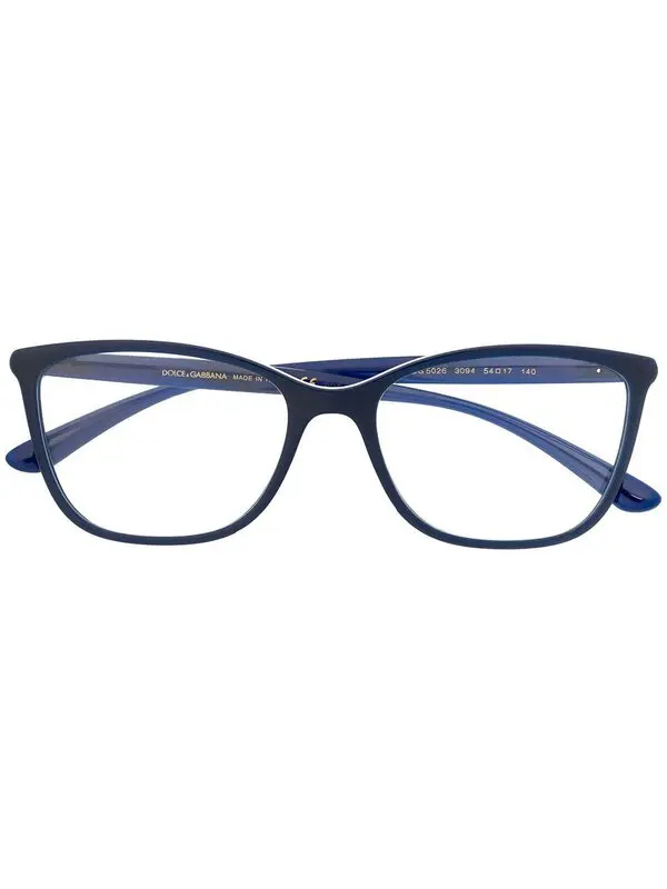 Dolce & Gabbana Rectangular Glasses - Blue