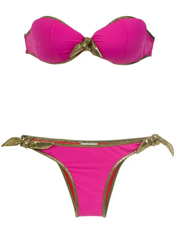 AMIR SLAMA Bandeau Bikini Set