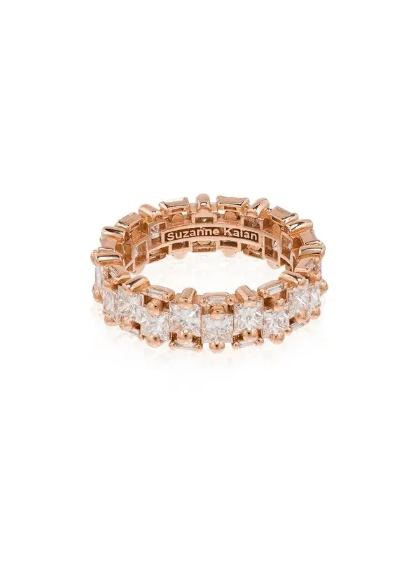 SUZANNE KALAN 18kt Diamond Eternity Ring - Pink