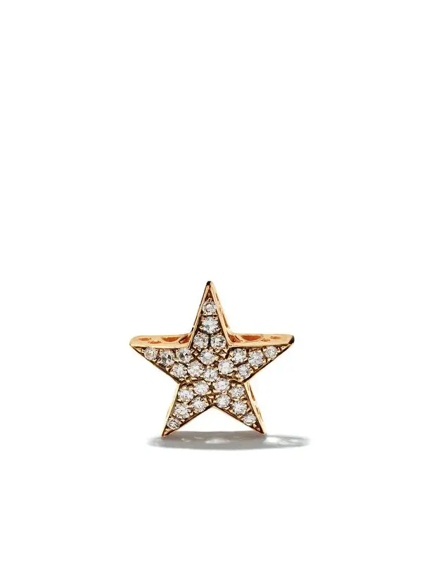 SELIM MOUZANNAR 18kt Diamond Star Single Earring - Pink
