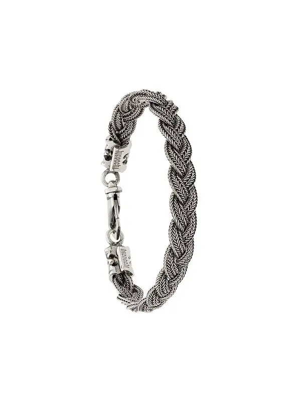 Emanuele Bicocchi Woven Chain Bracelet - Metallic