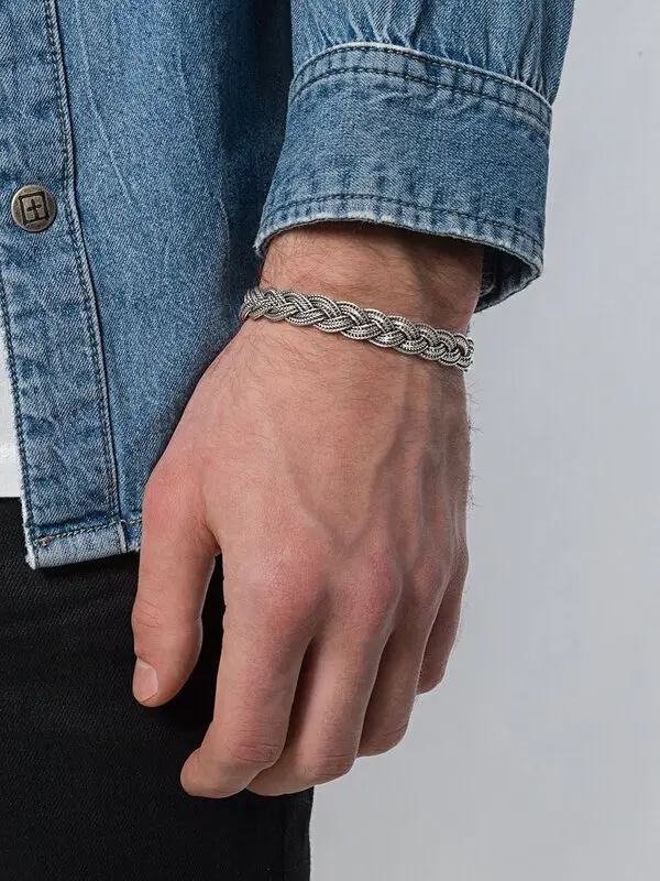 Emanuele Bicocchi Woven Chain Bracelet