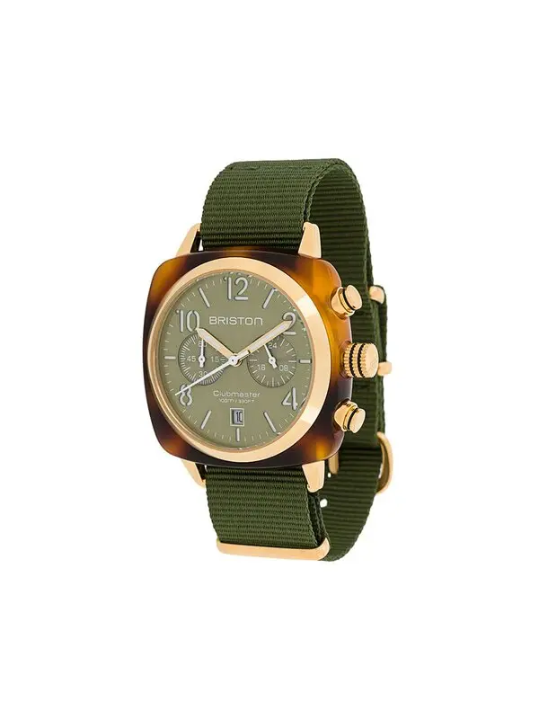 BRISTON Clubmaster Classic 40mm Watch - Green