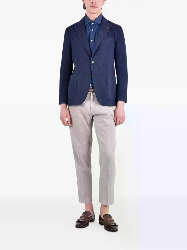 GABRIELE PASINI Classic Fitted Blazer - Blue