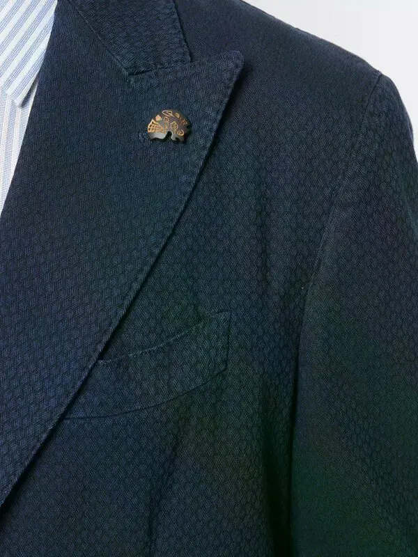 GABRIELE PASINI Classic Fitted Blazer - Blue